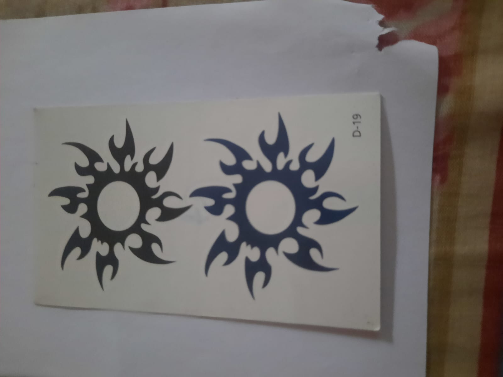 Temporary Tattoos Hand Back Tattoo Sticker Dark Tattoo Stickers Black ...