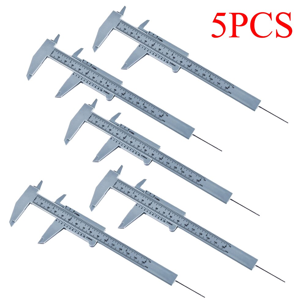 Portable 150MM Plastic Eyebrow Measuring Vernier Caliper Tattoo ...
