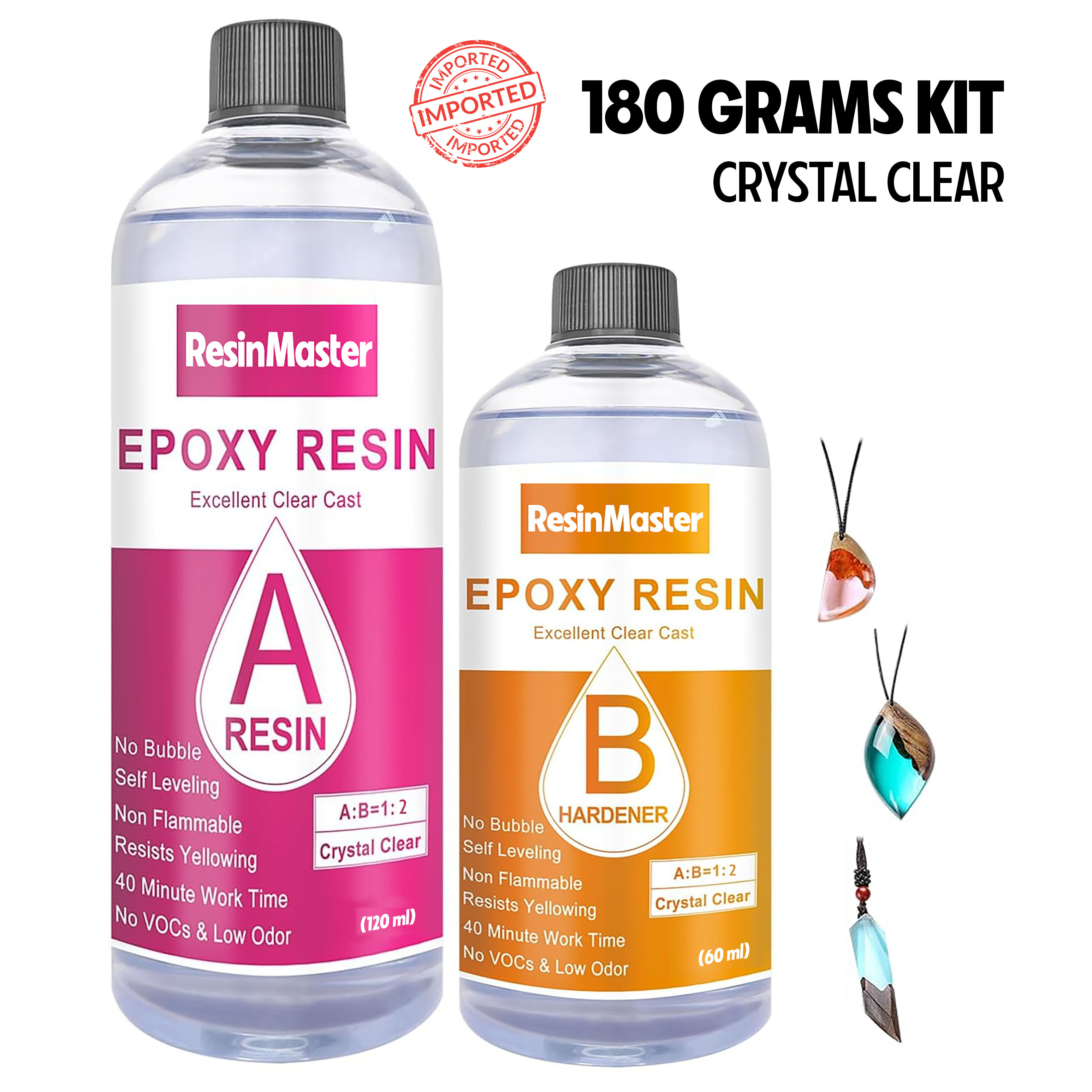 Imported Super Clear Epoxy Resin Liquid for Art, Jewellery, Flooring ...