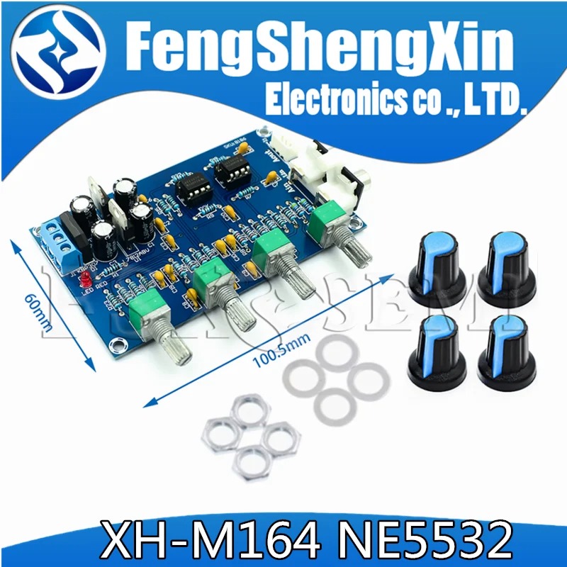 XH-M164 NE5532 Tone Amplifier Board Preamplifier AC 12V-15V Power ...