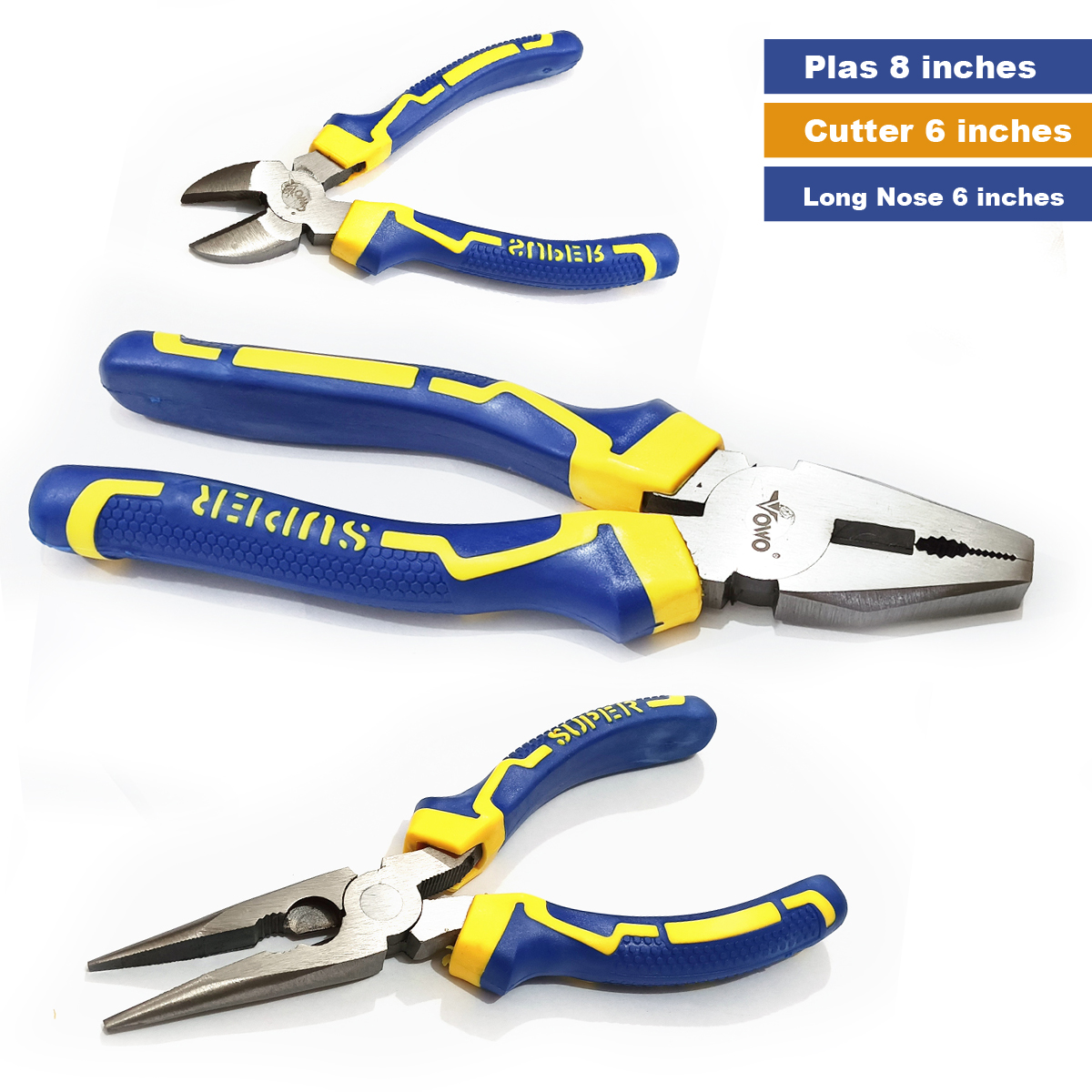 High Quality Professional Electronics Mounting Pliers Set of 3 | Cutter ...