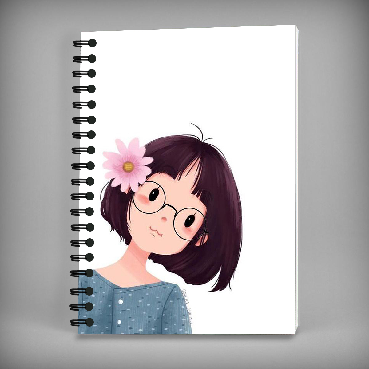 Notebook - Cute Character Cover for Girls University and College ...