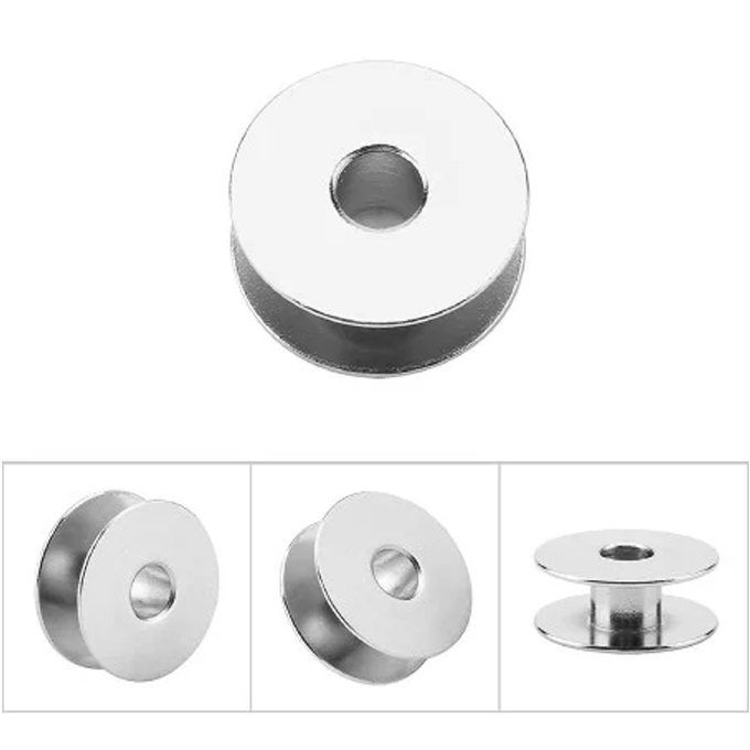 5 Pcs Aluminium Bobbin for Automatic and manal Sewing Machine 5550 ...