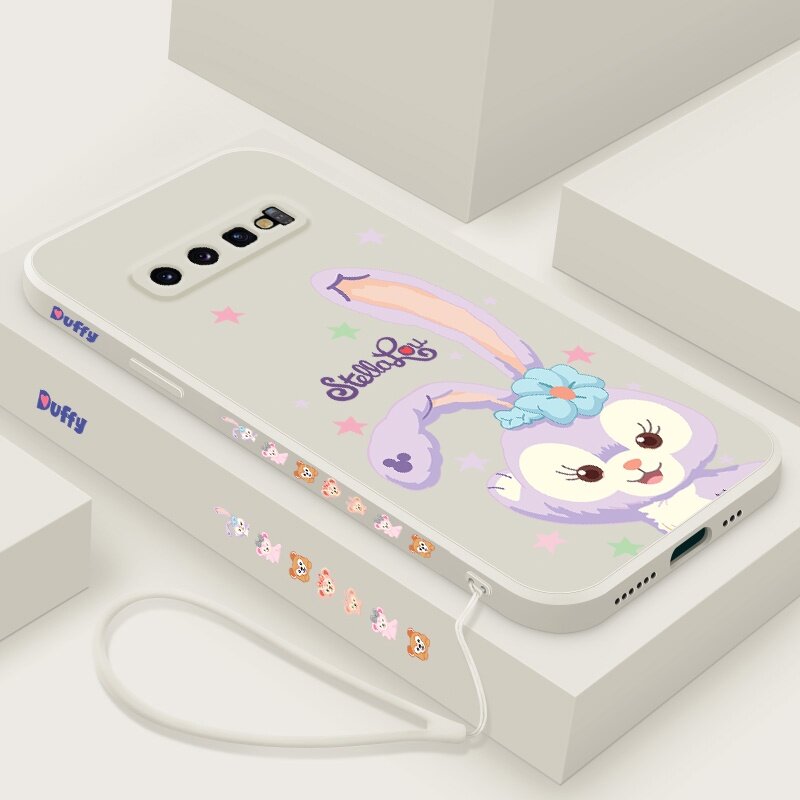 Samsung Galaxy S10 S9 S10+ Plus S10E Cute Stellalou Casing Square Edges ...
