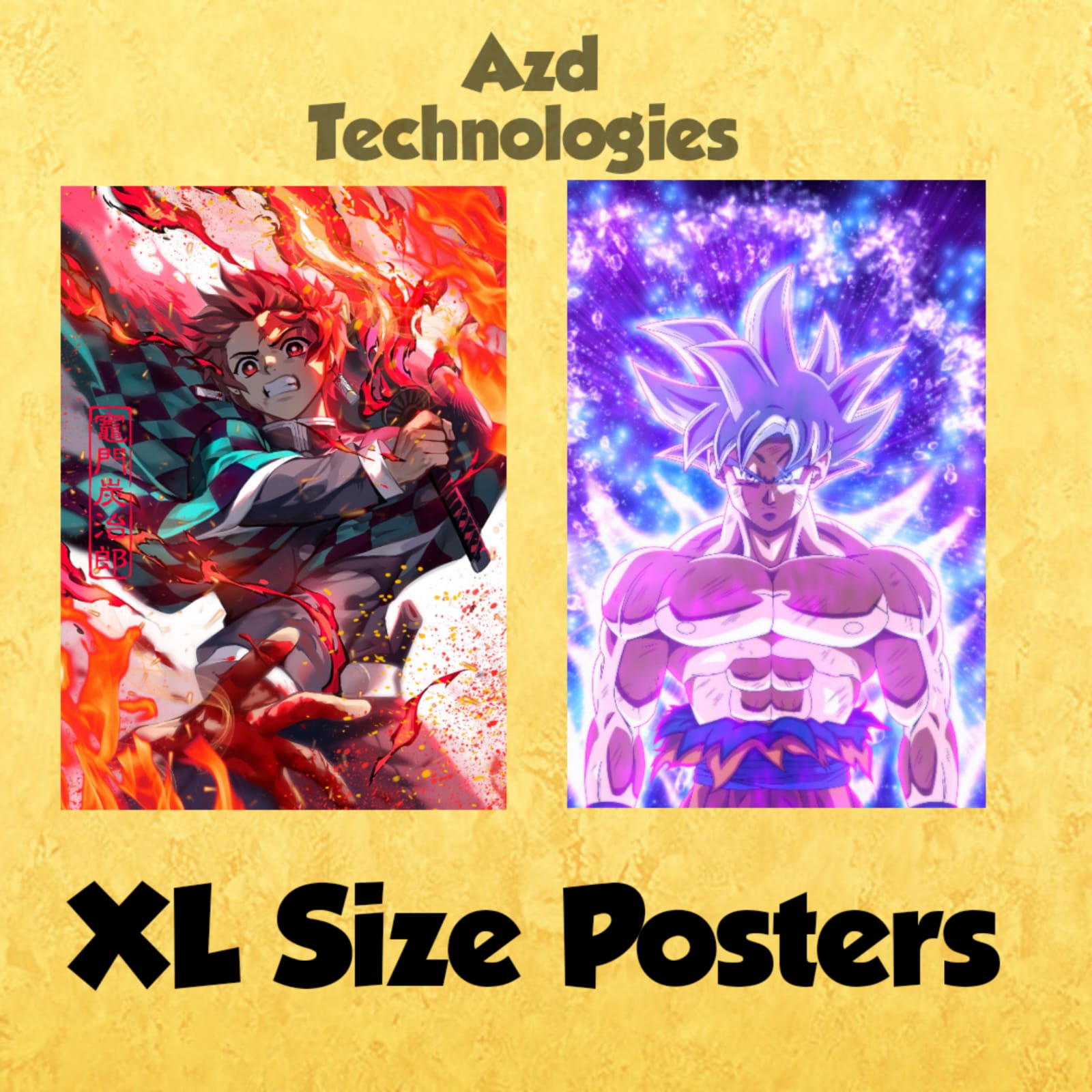 2 Large Anime Posters of Your Choice XL Size 18x12 Inch Premium Wall ...