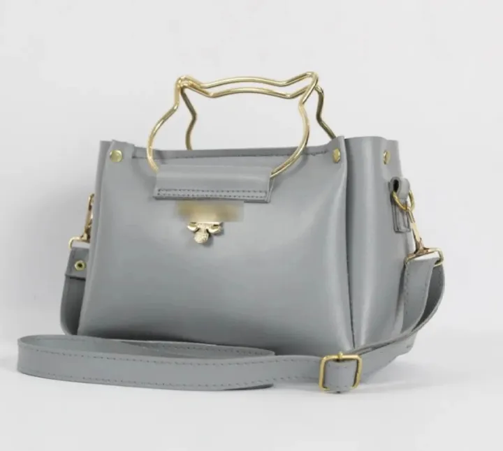 New design casual ladies handbag for girls cat handle handbag for woman ...