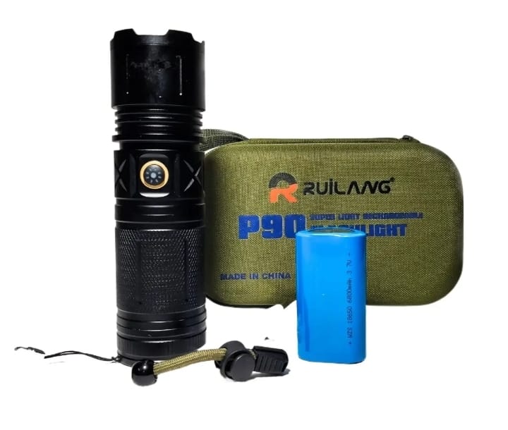 Multifunctional P90 RL-W409 Laser LED Tactical Flashlight With 1Km ...
