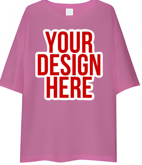 Unisex Oversized T-Shirt Drop Shoulder Customize your own design | Daraz.pk
