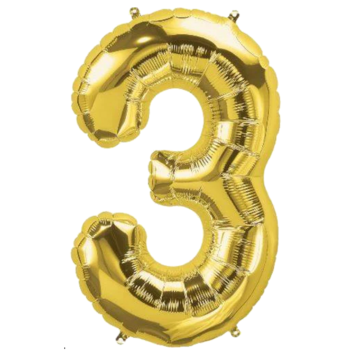 Golden Number Digits Balloons Foil Digit Helium Balloon Birthday Party ...