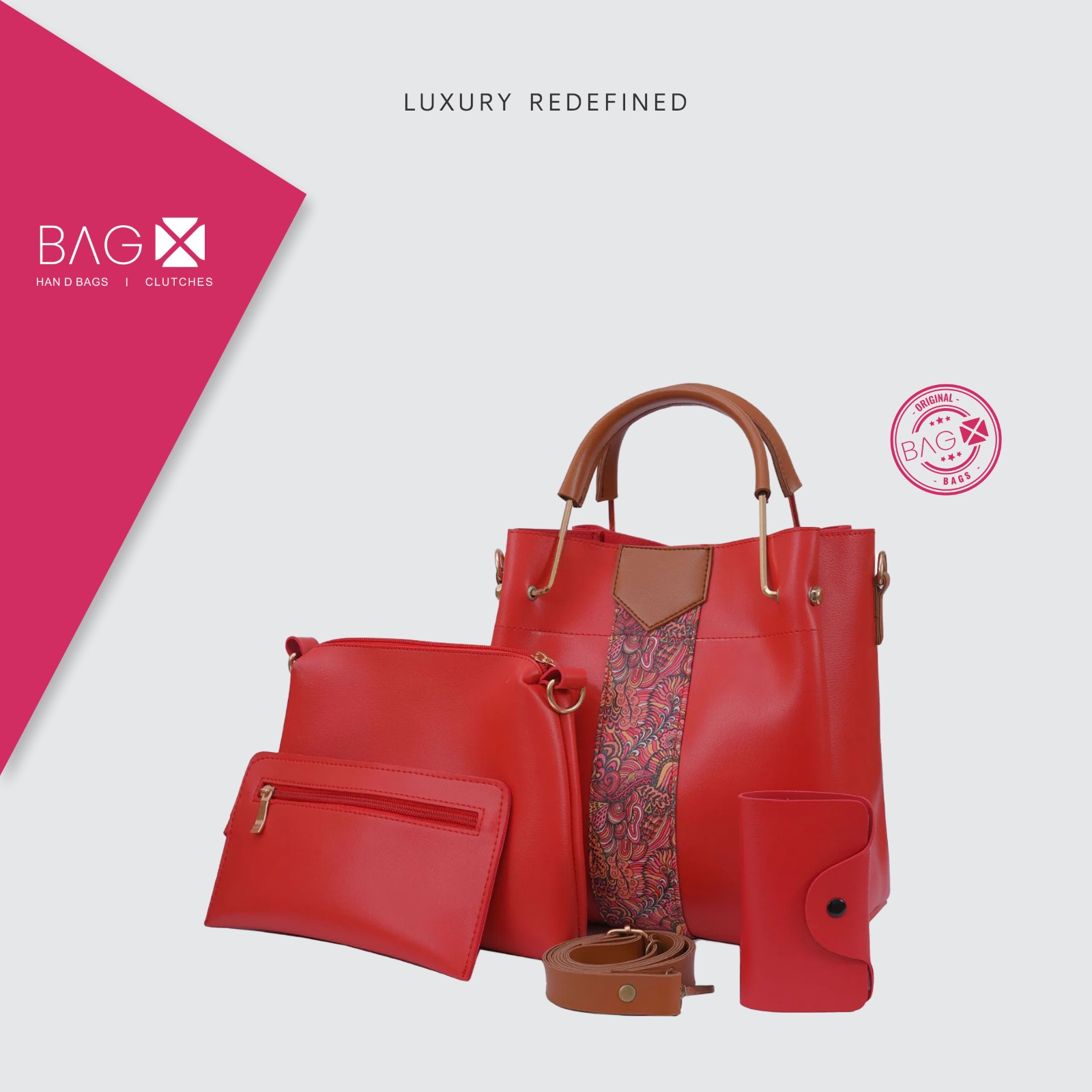 Bag X Luxury 4Pcs Hand bags for Woman and girls | Daraz.pk