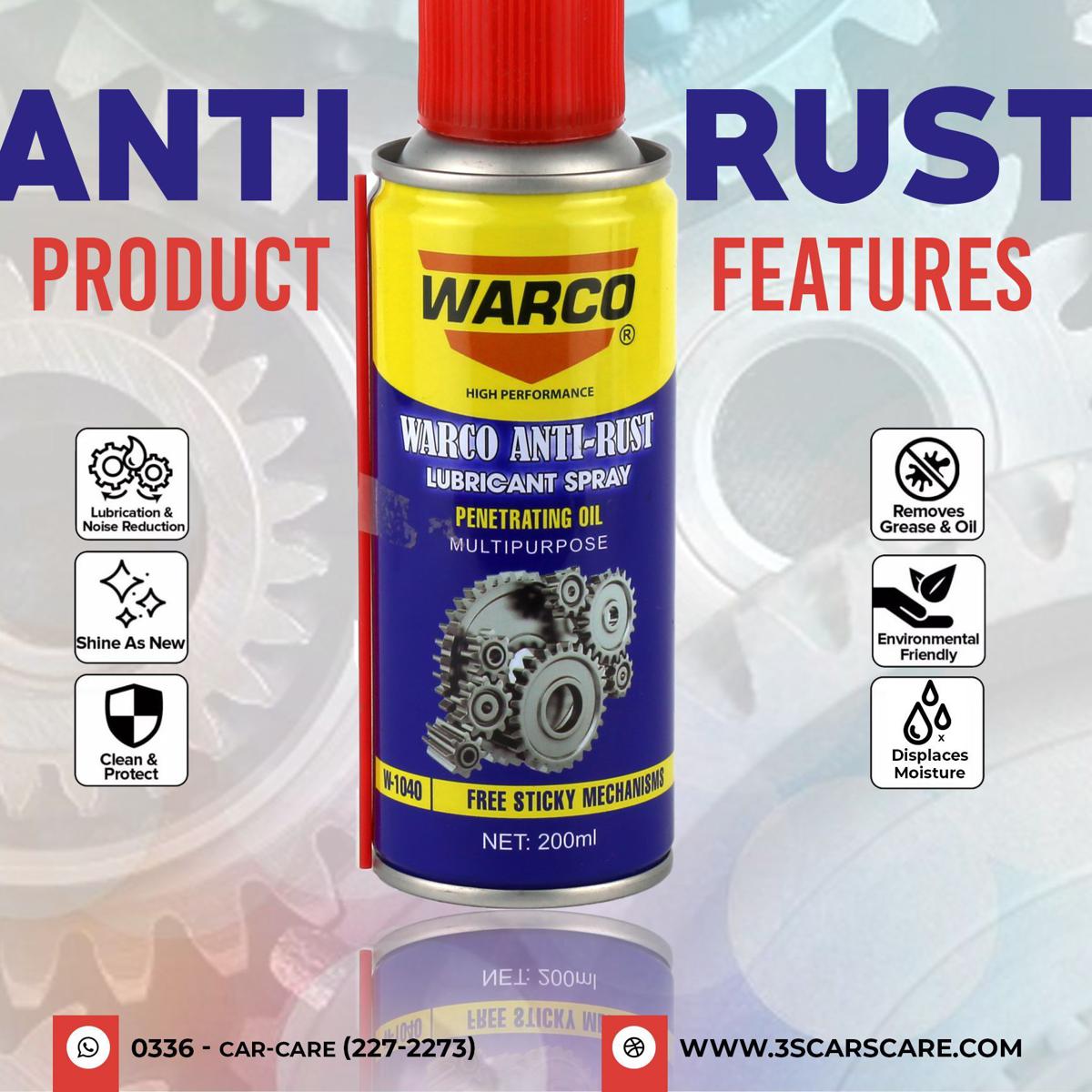 Anti Rust Warco Spray 200ml Penetrating Oil | Daraz.pk