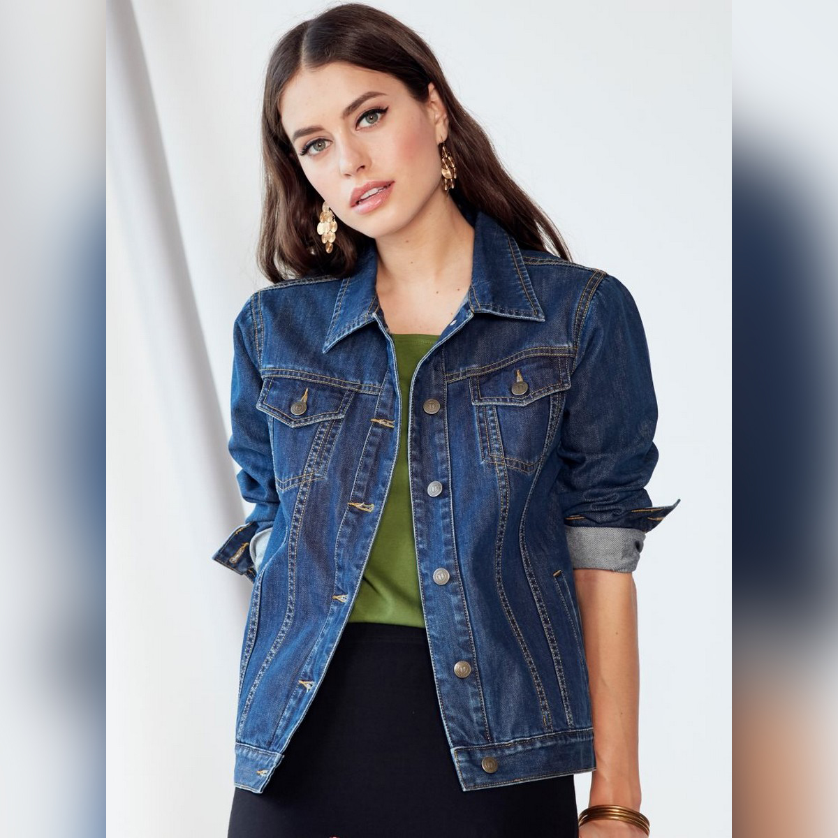 HB Denim Jacket Lycra Fabric | Daraz.pk