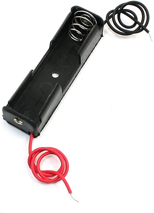 1 Cell 18650 Lithium ion Battery Case Holder Container With Wires ...