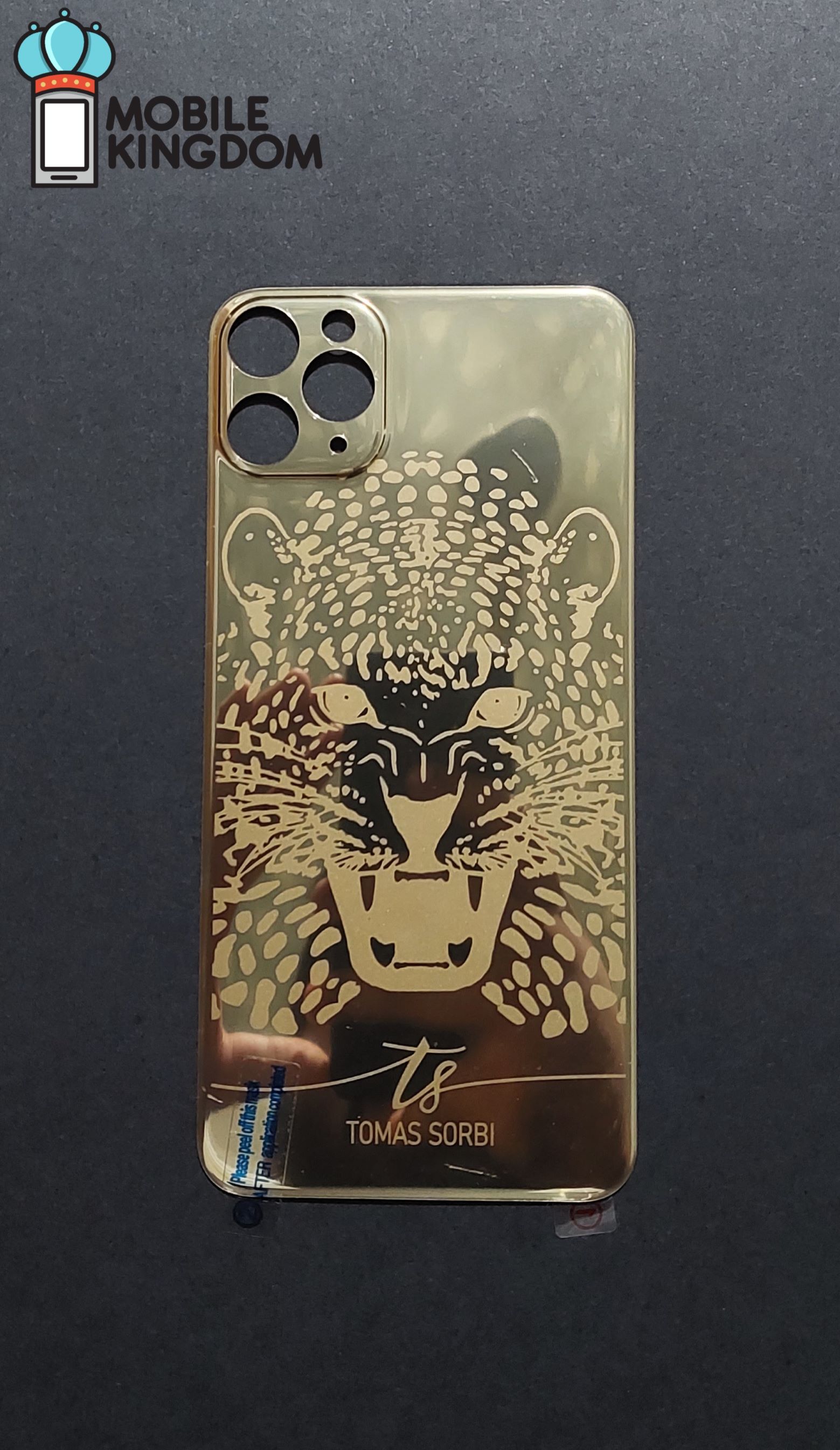 iPhone 11 Pro Max - Back Protection Sheet Golden - 24K Gold Plated Back ...