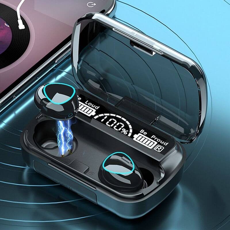 M10 TWS Bluetooth Headphones 3500mAh Charging Box Wireless Earphones With Microphone 9D Stereo ...