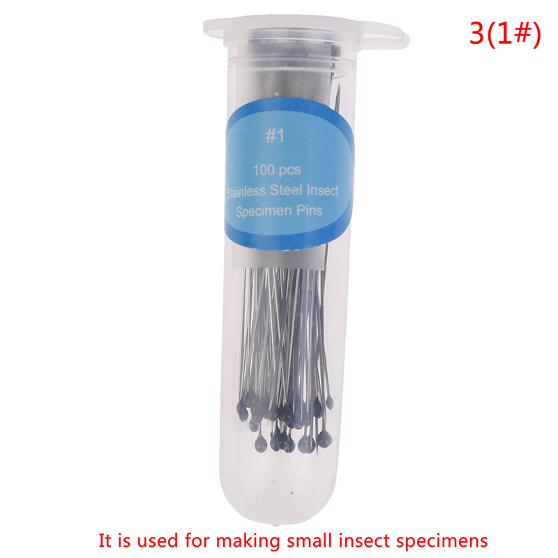100Pcs Insect Pins Specimen Needle Stainless Steel for School Lab ...