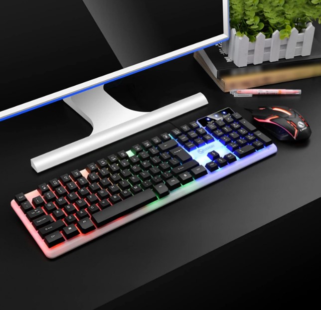 TX35 Limeide RGB Suspension Backlit Lightweight Luminous Wired Gaming ...