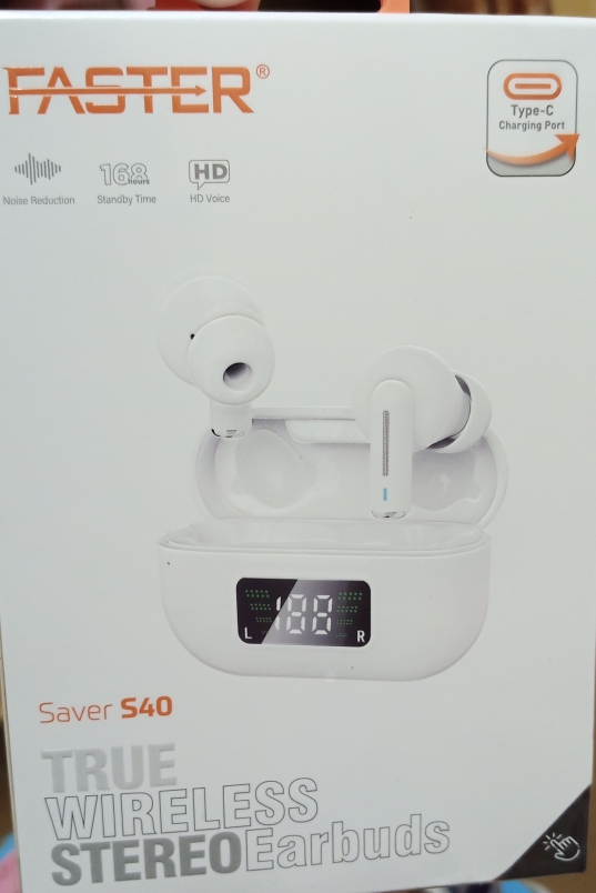 FASTER E22 | FASTER Saver S40 Wireless Earbuds ENC Mic, TWS Gaming ...