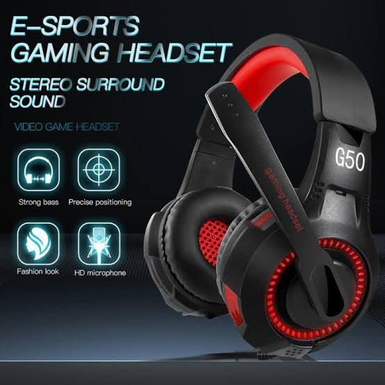 G50 Gaming Headset With Mic For PC,PS4, Xbox One Over-Ear Headphones ...