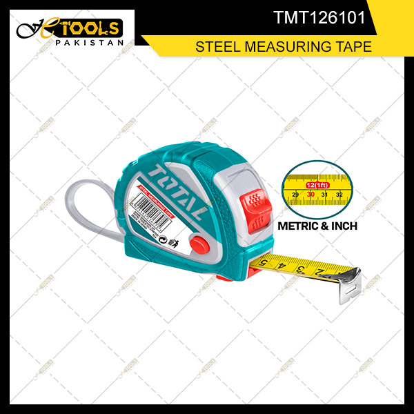 TOTAL Steel Measuring Tape 10 MTR x 25 MM TMT126101 | Daraz.pk
