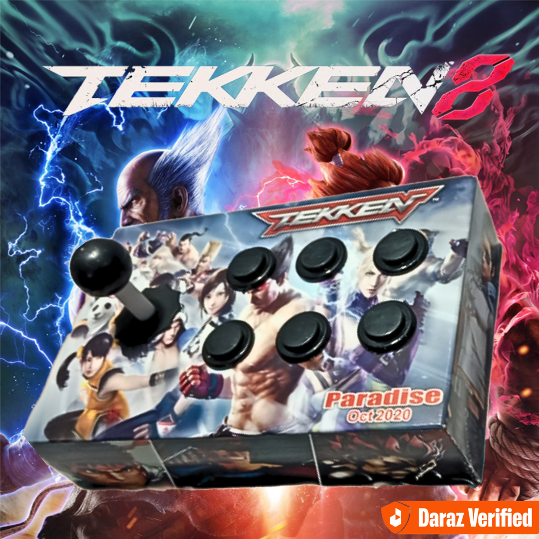 Usb Game Controller Joystick 6 Buttons Gaming Arcade Made Of Wooden Box ...