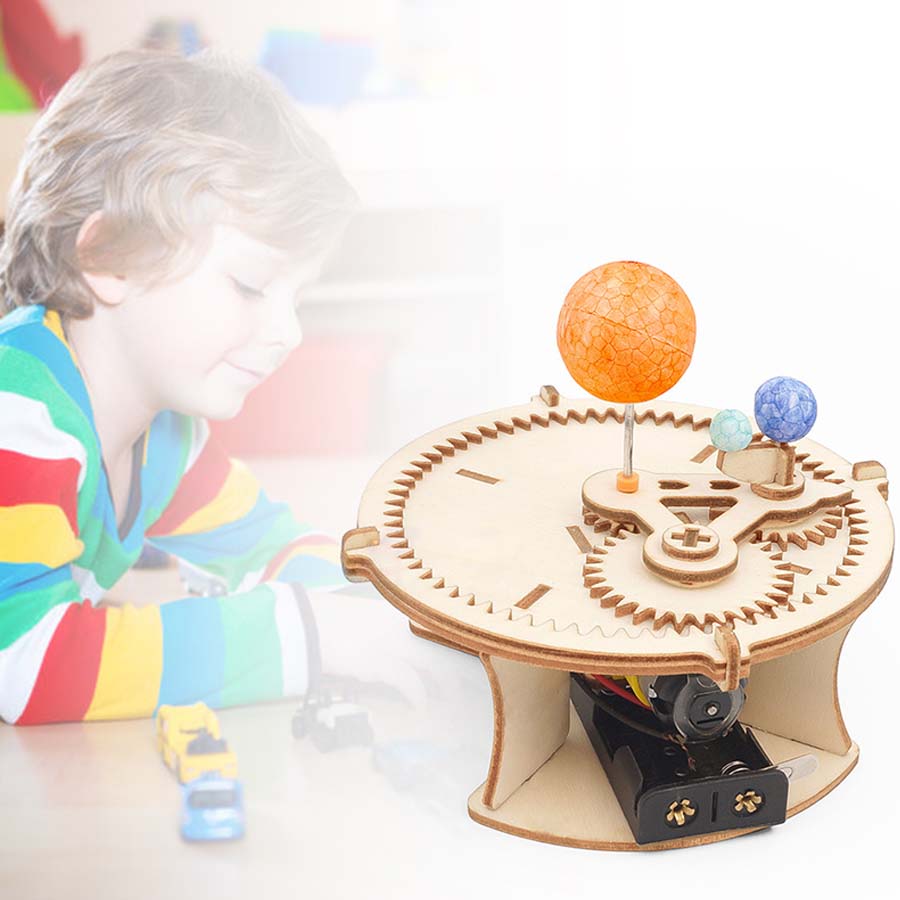 Model Of Earth-Moon planet STEM Toy Kids Science Education experiment ...