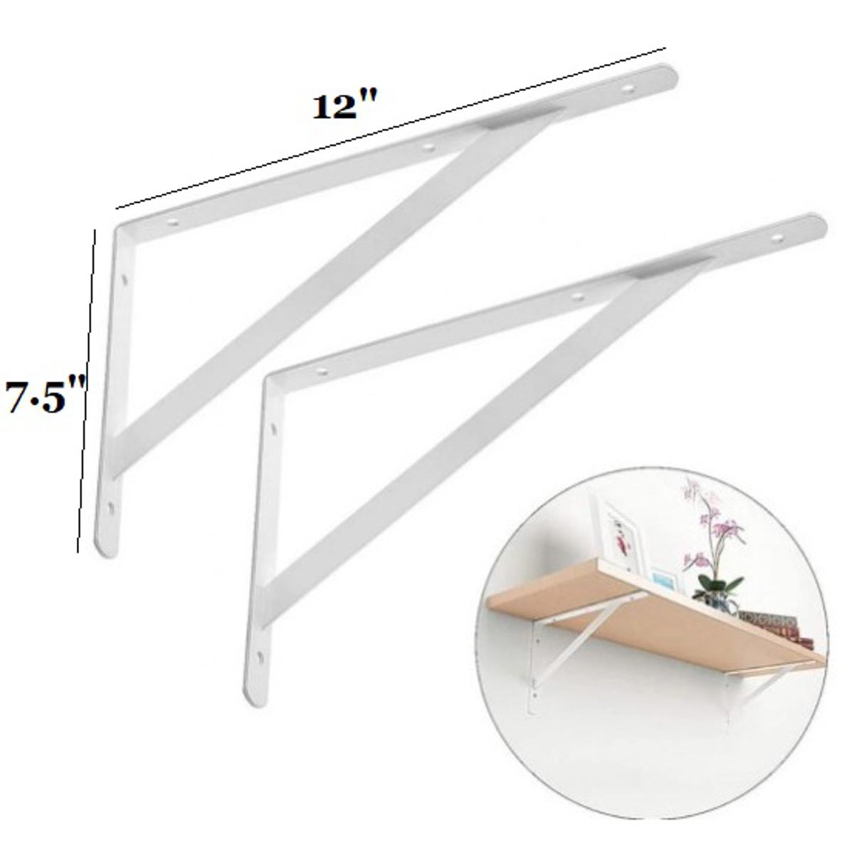 L-type Bracket Wall Metal Support Angle Bracket Shelf Wall-mounted Rack ...