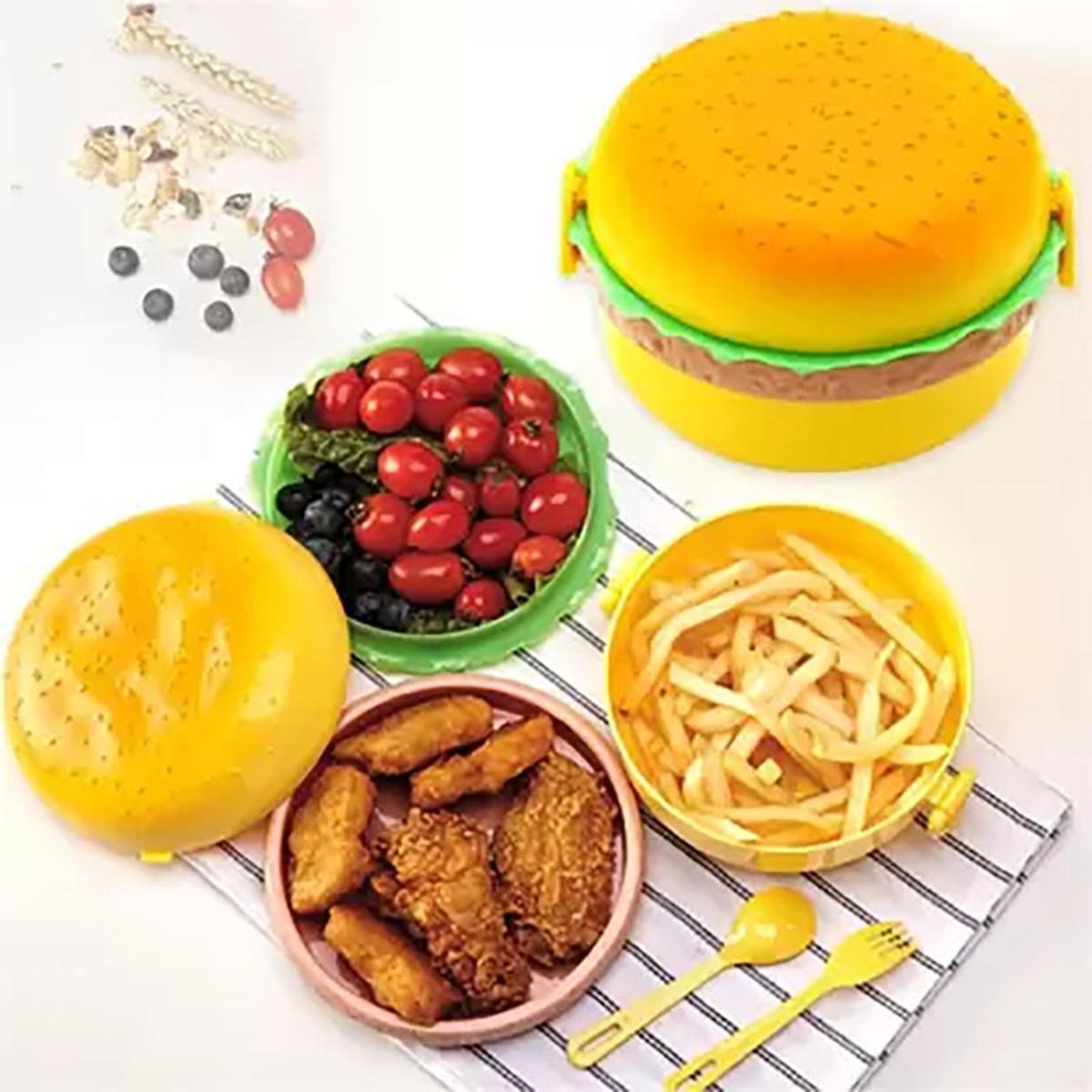 BURGER SHAPED LUNCH BOX | Daraz.pk