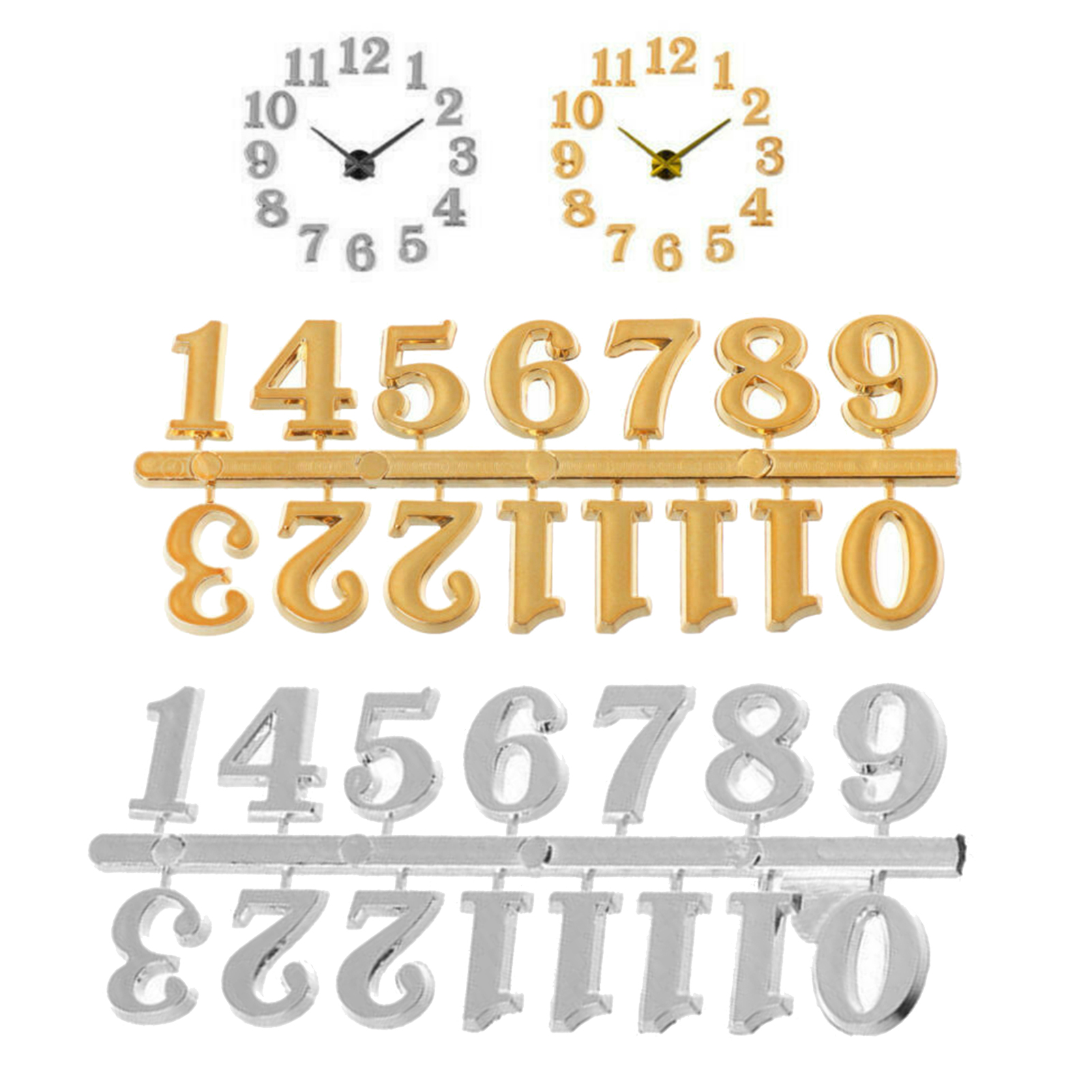 Clock Numeral Arab Number Replacement DIY Quartz Clock Number | Daraz.pk