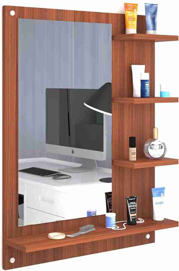 Wooden Dressing table / wall Mounted Dressing With Mirror And Shelves ...