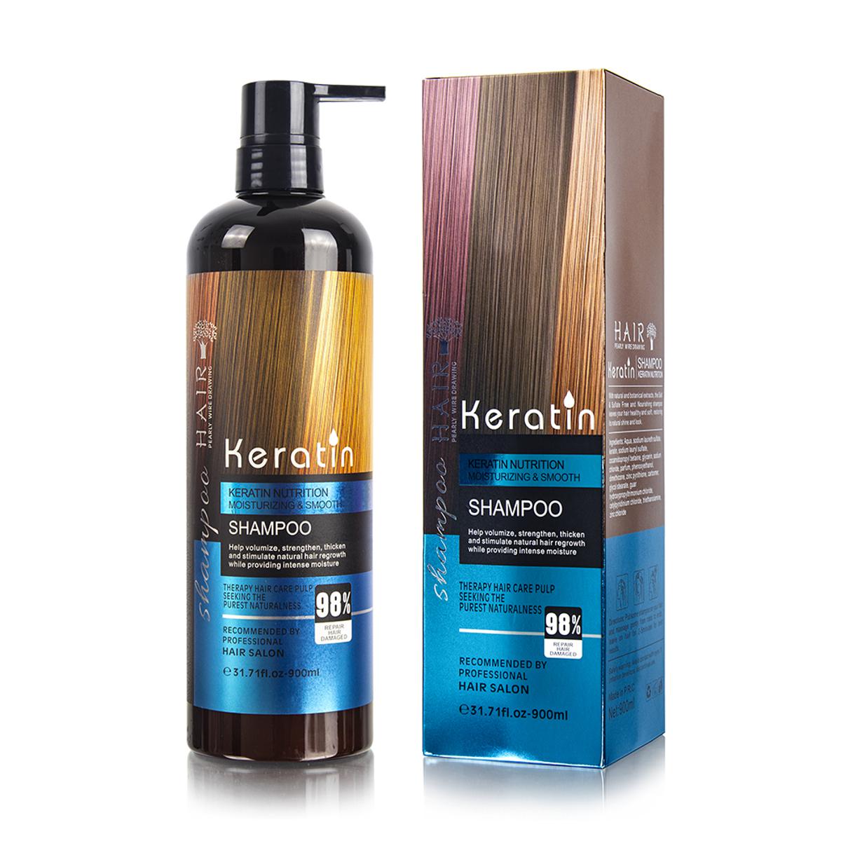 Keratin Treatment Sulfate Free Straightening Shampoo Hair 900ml | Daraz.pk
