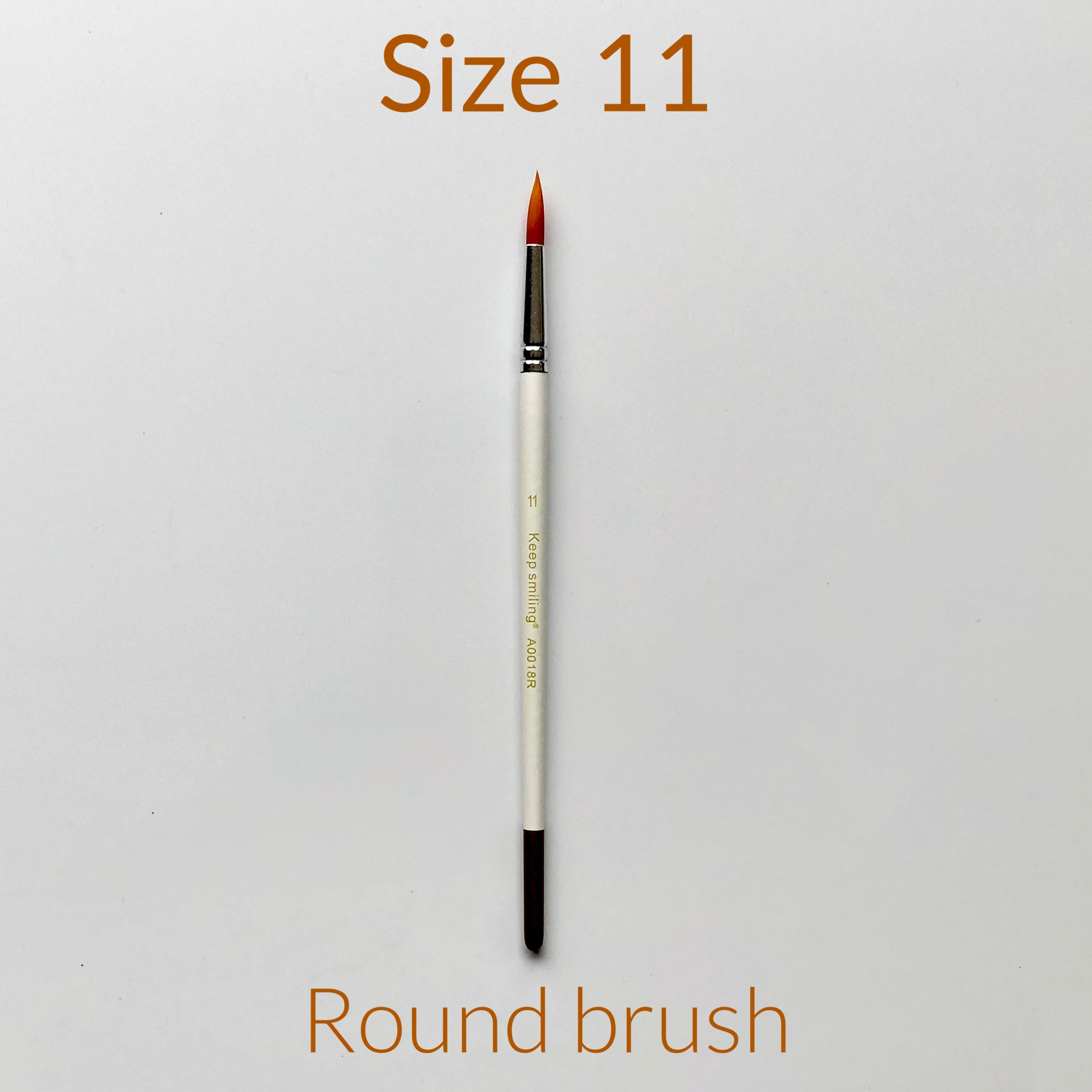 ROUND PAINT BRUSHES for fabric painting, water colours, acrylic paints ...