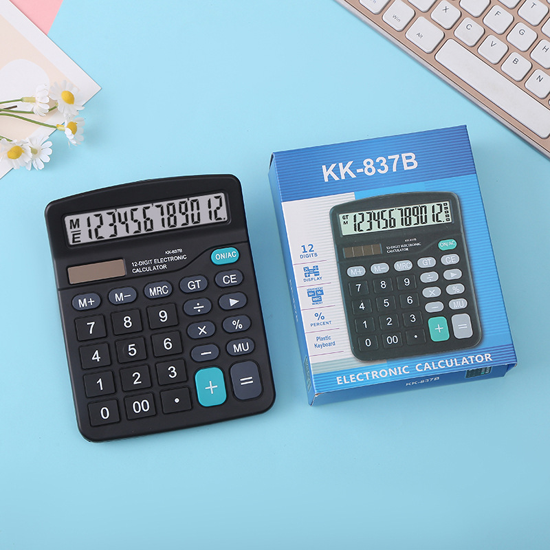 KK-837B Factory Wholesale 12 Bit Multifunctional Office Calculator ...