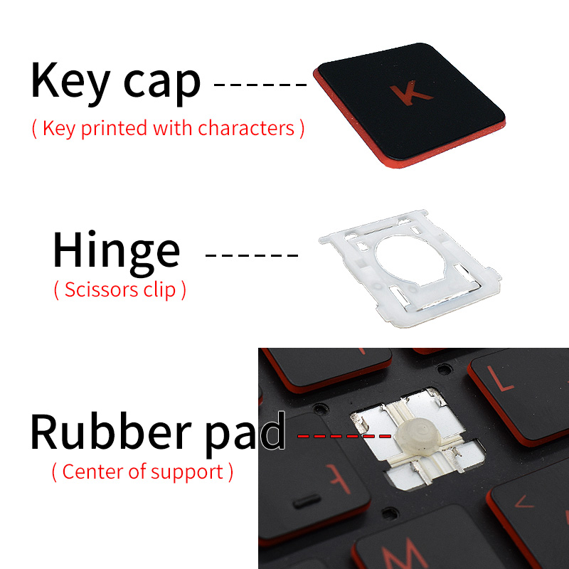 Replacement Keycap Key cap Hinge for HP ProBook 450 G6 455R G6 455 G6 ...