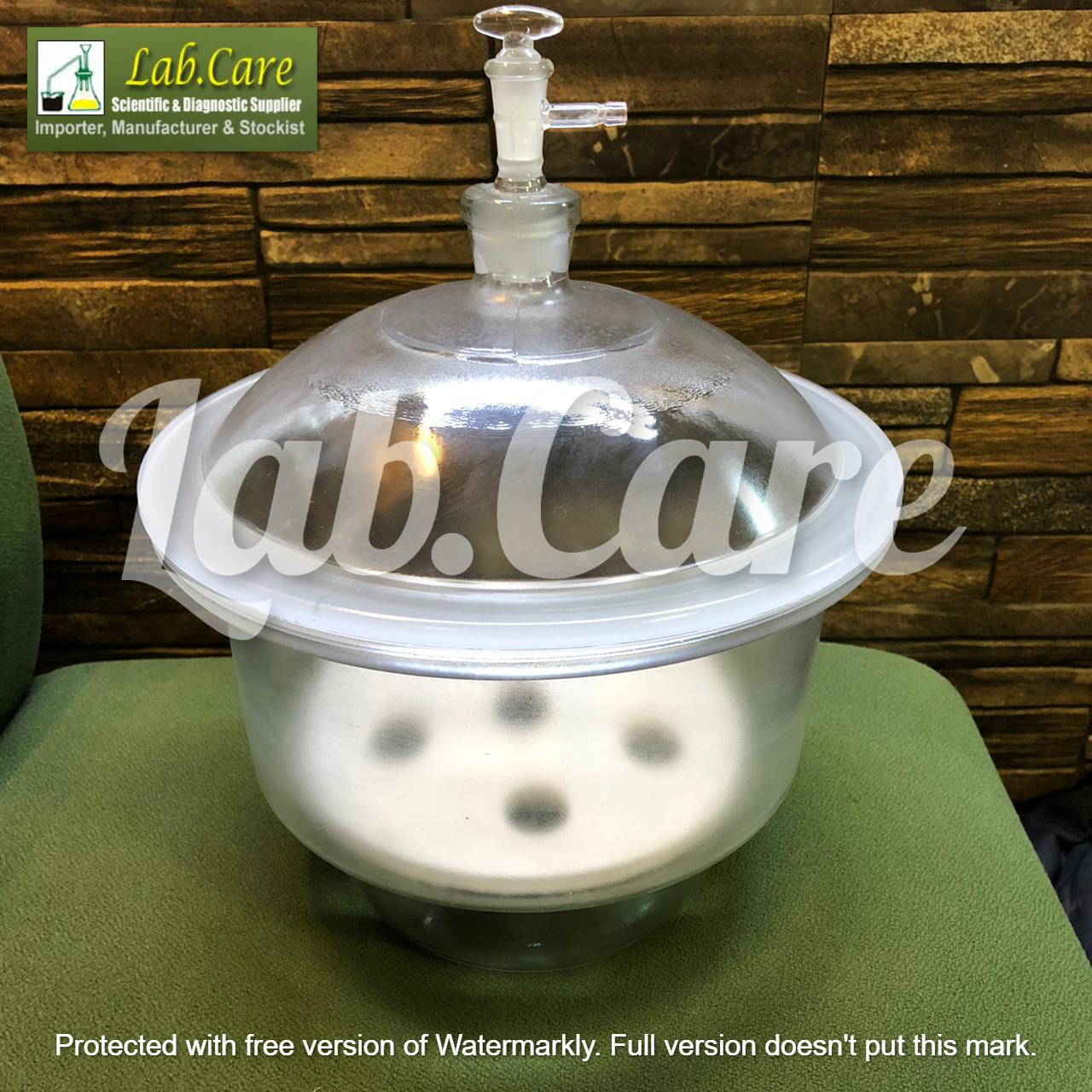 Vacuum Desiccator 210mm, Glass Desiccator 210mm, Laboratory Vacuum ...