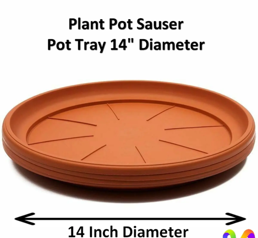 Pack of 3 Pots plates for Base , Plastic pot Tray | Daraz.pk