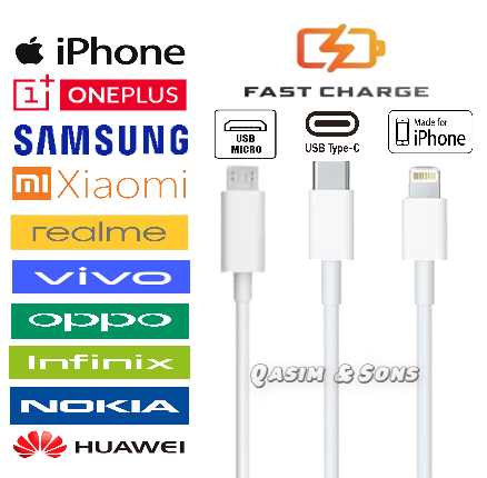 Quick Fast I_phone, One Plus, Samsung, MI, Realme, Vivo, Oppo, Infinix ...