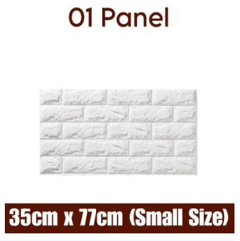 3D Brick Wall paper -Wall Stickers Self Adhesive Wallpaper Sheets 3mm ...