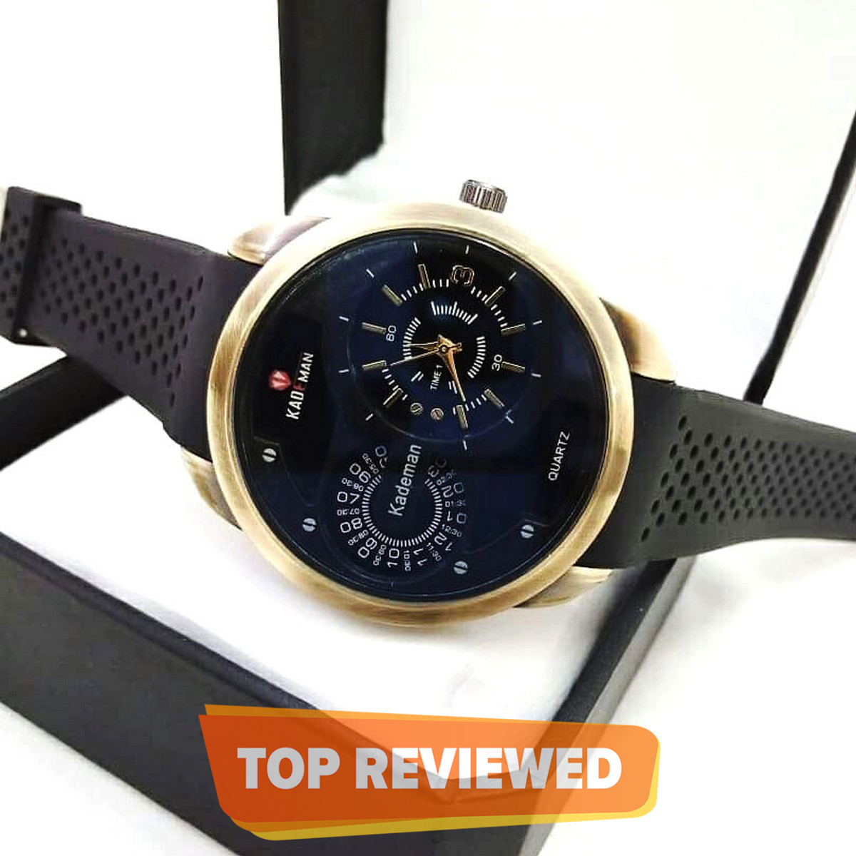 Black Chronograph Watch For Men | Daraz.pk