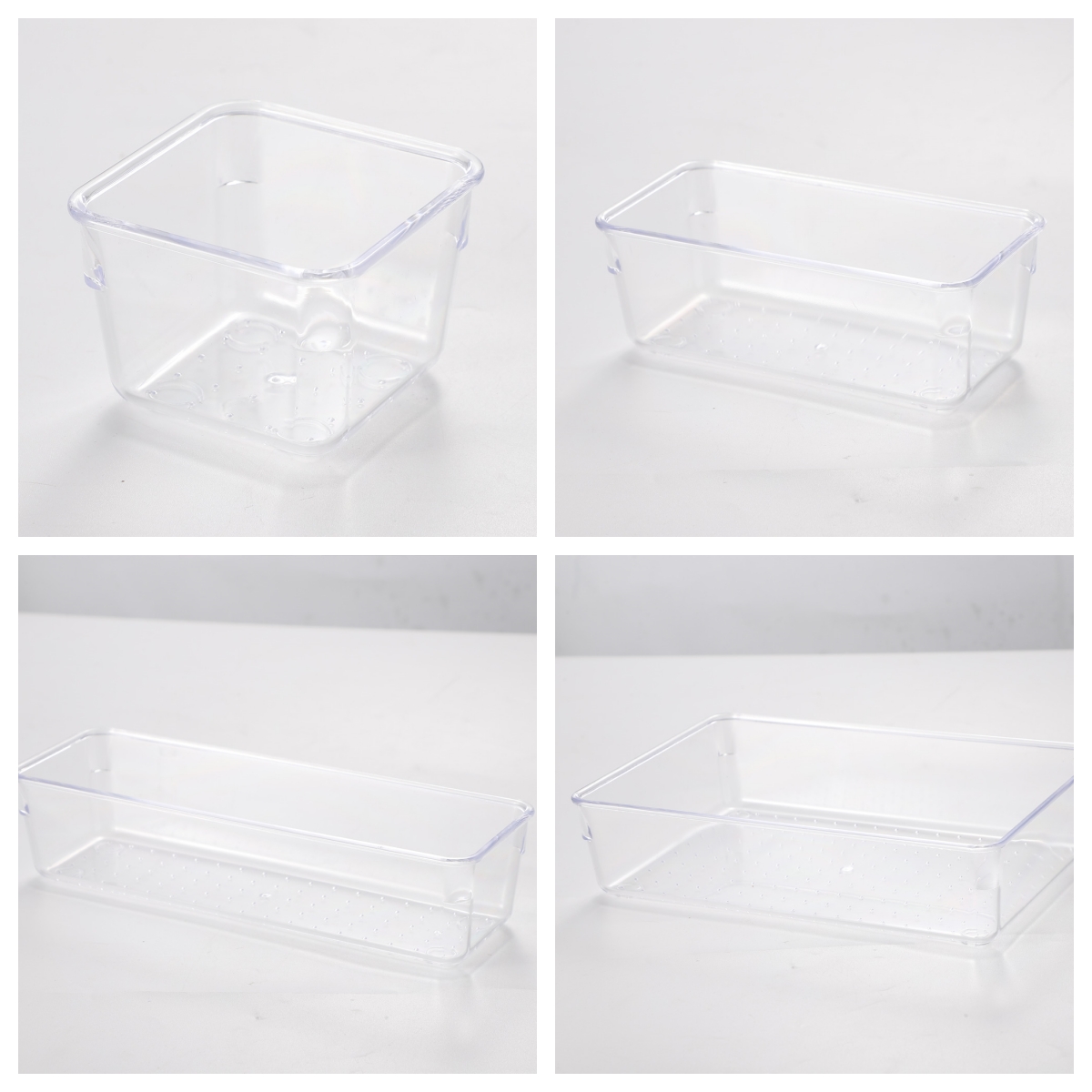 Free Combination Clear Drawer Organizer Boxes Transparent Plastic ...