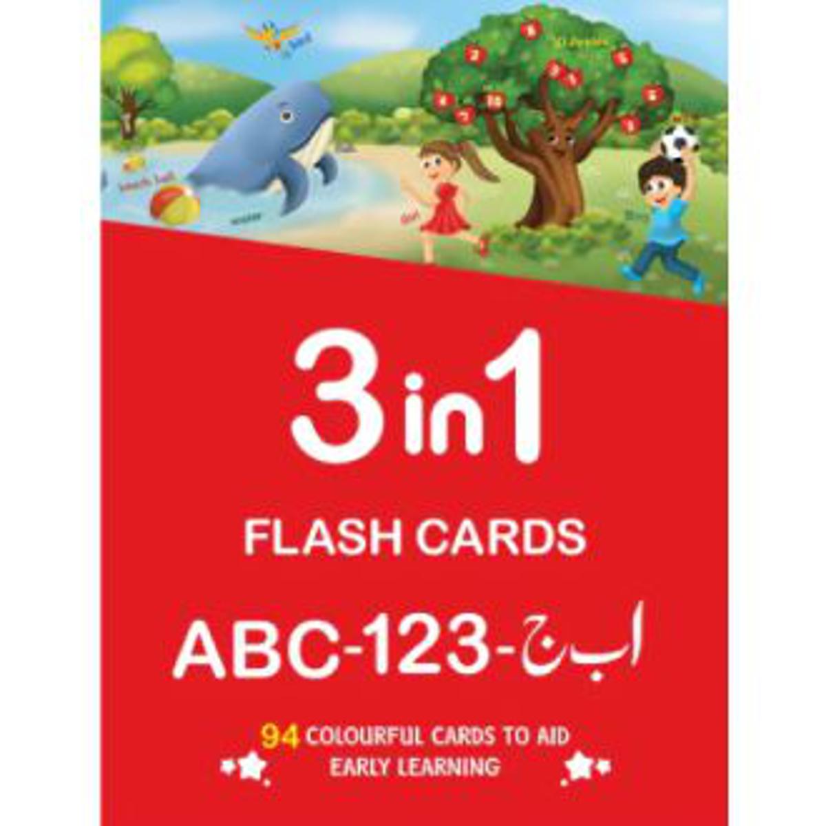 flash card 3 in 1 for children pack of 1 box 94 colourful card early ...