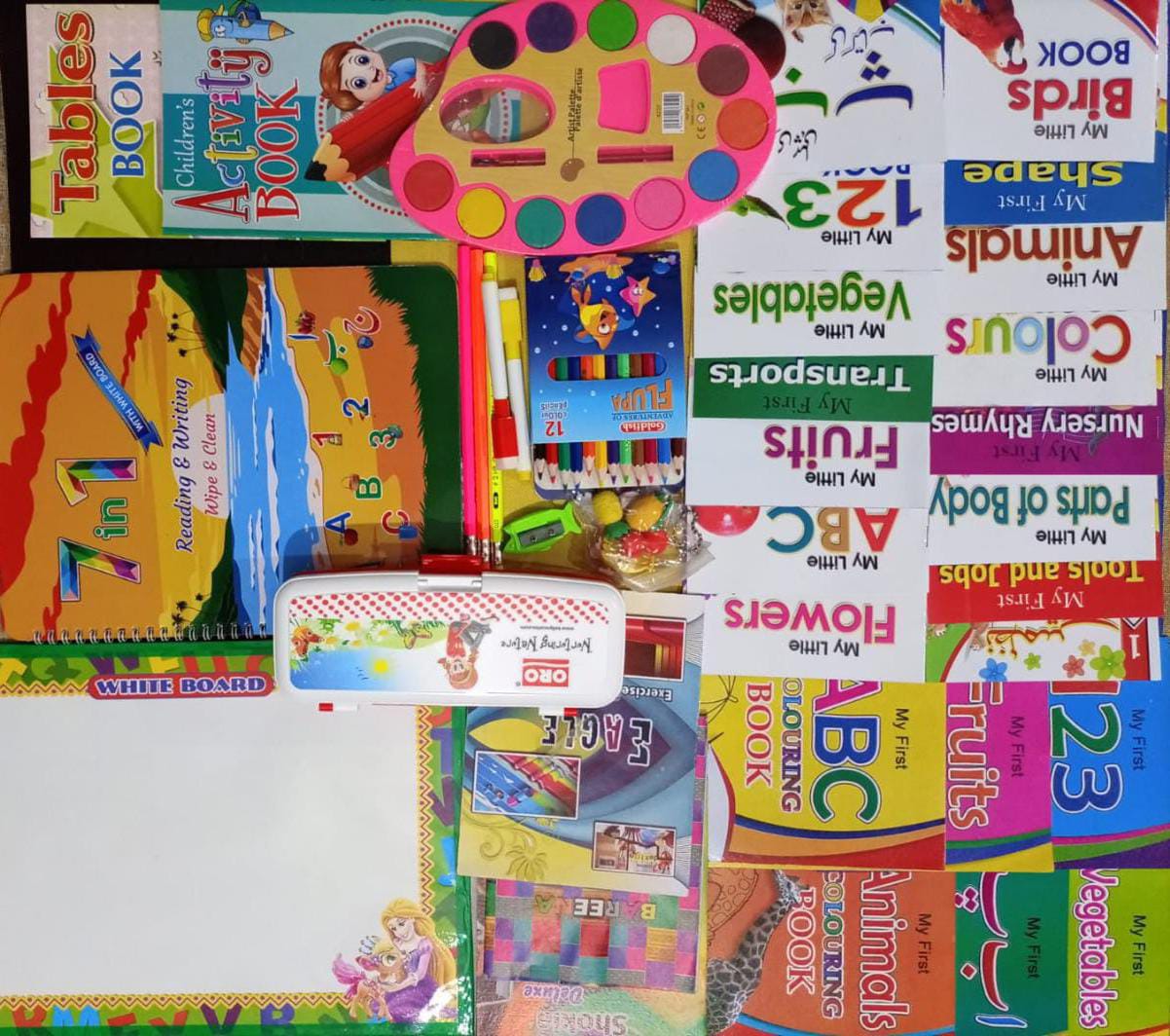Preschool complete pack for your Kids - including books & stationery ...