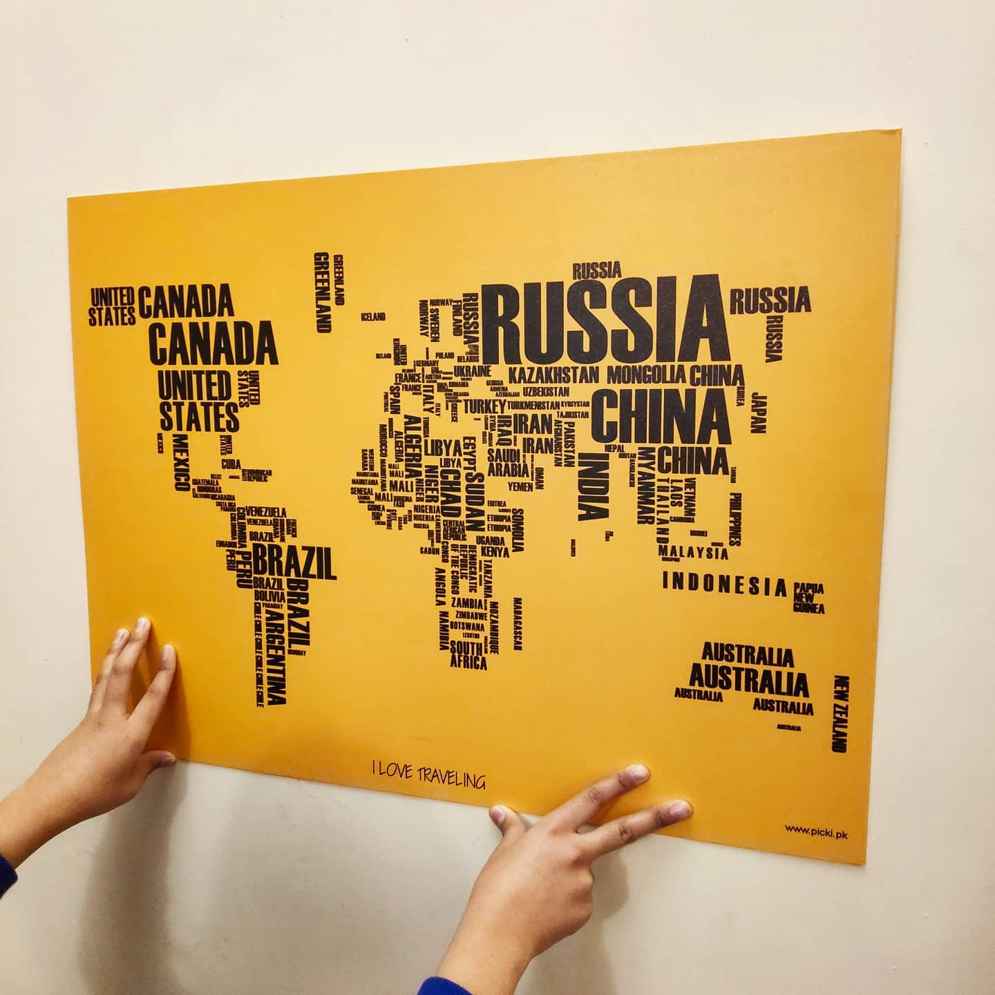 Magnetic World Map | Daraz.pk