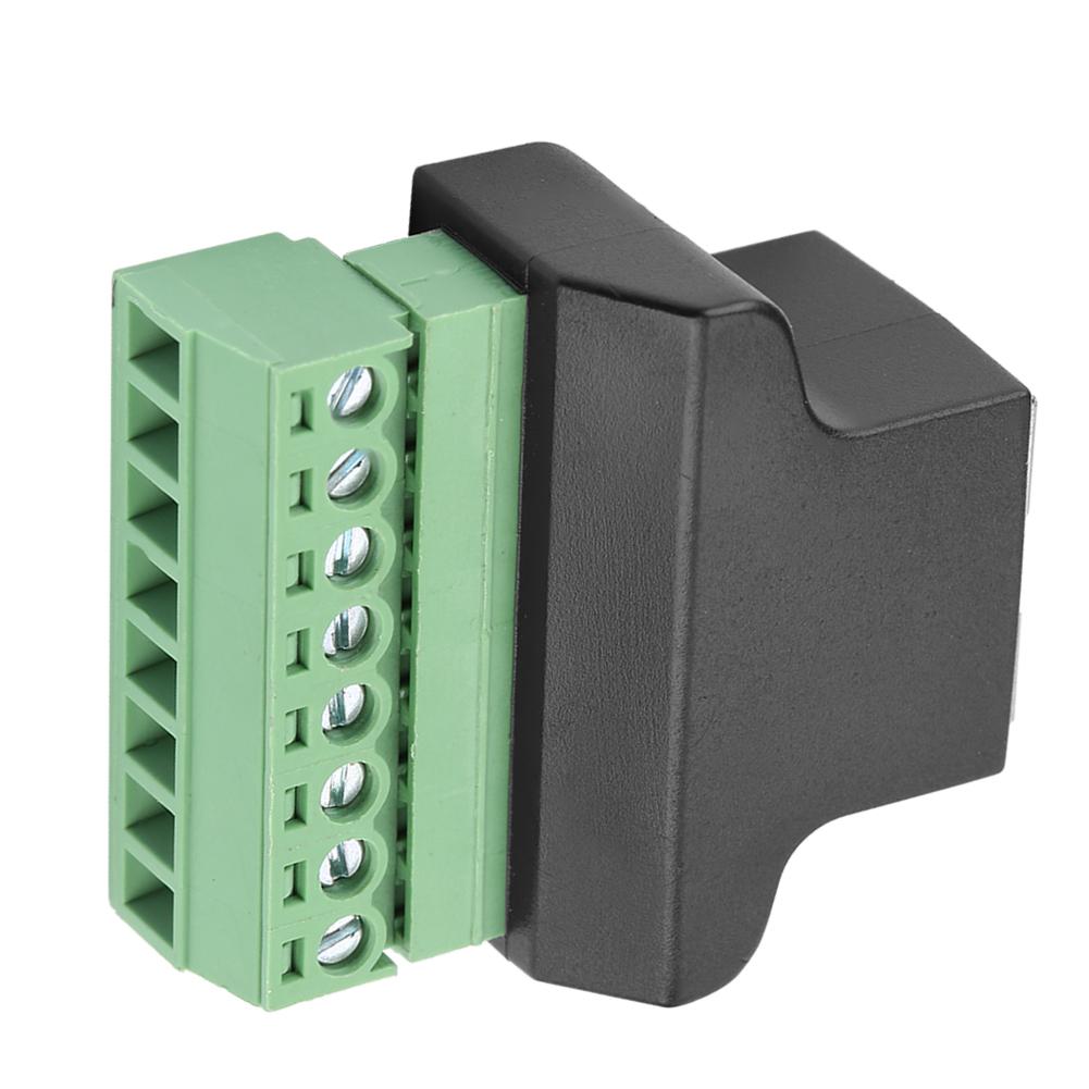 Ethernet RJ45 Female To Screw Terminal 8 Pin CCTV Di tal DVR Adapter ...