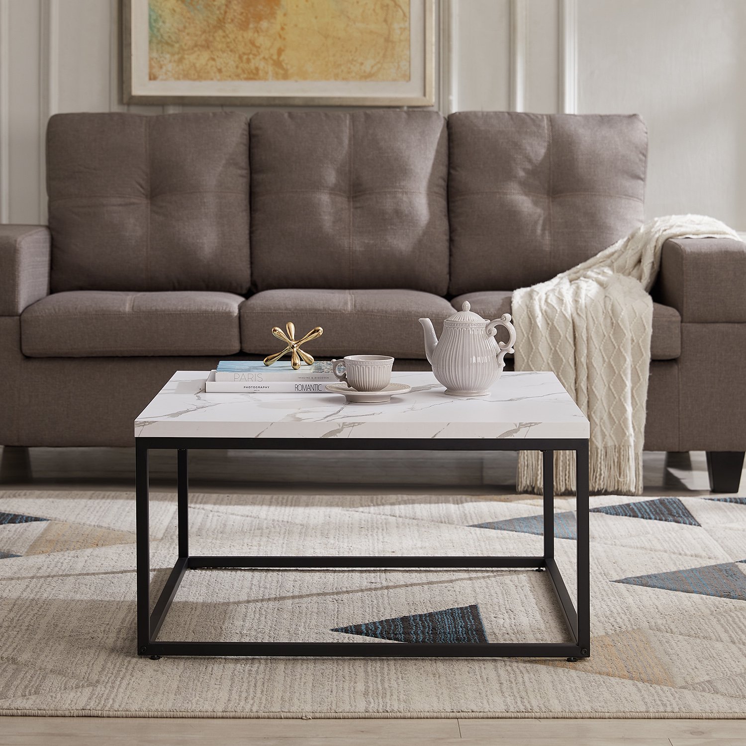 Center Table Square Shape Coffee table Dining Table Drawing Room Table ...