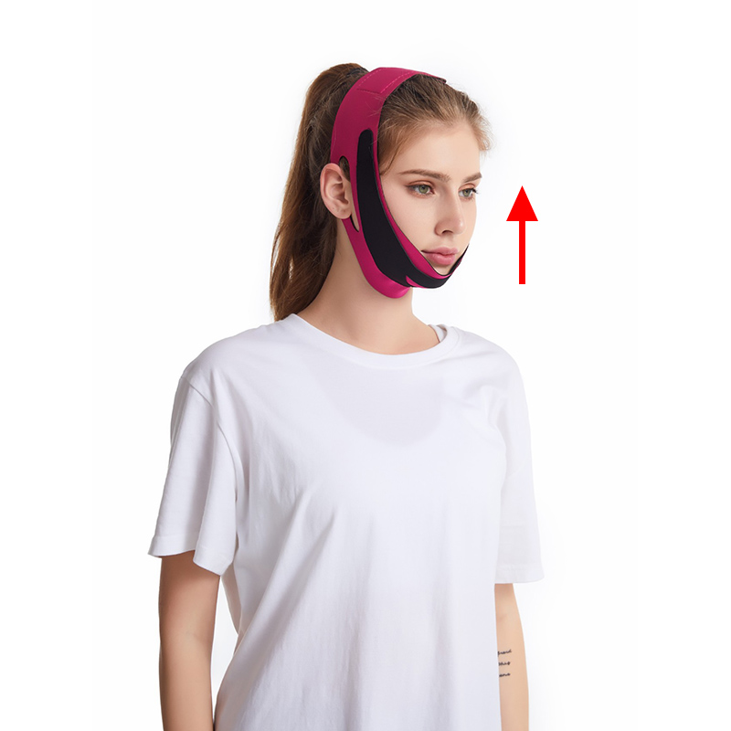 Elastic Face Shaper Slimming V Line Chin Cheek Lift Up Belt Facial ...