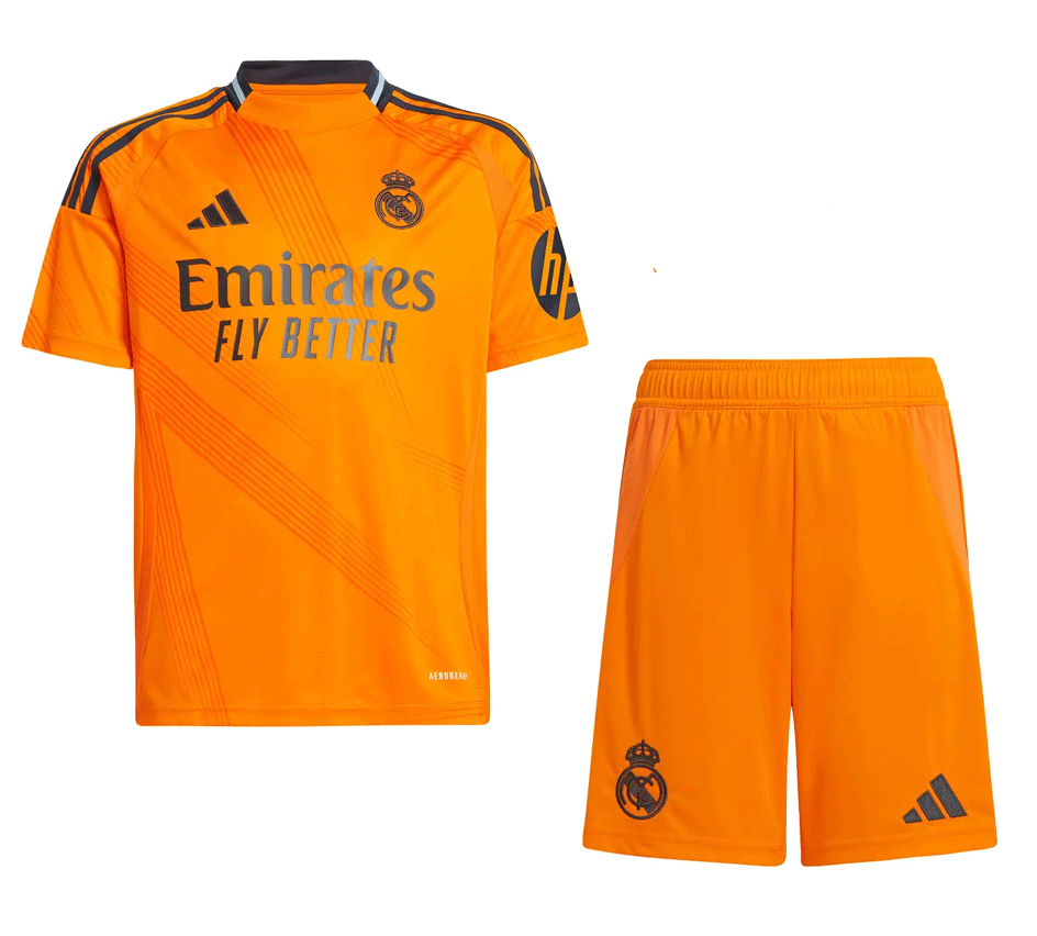 Kylian Mbappe Kids Real Madrid Away 2024 Kit Shirt and Short | Daraz.pk
