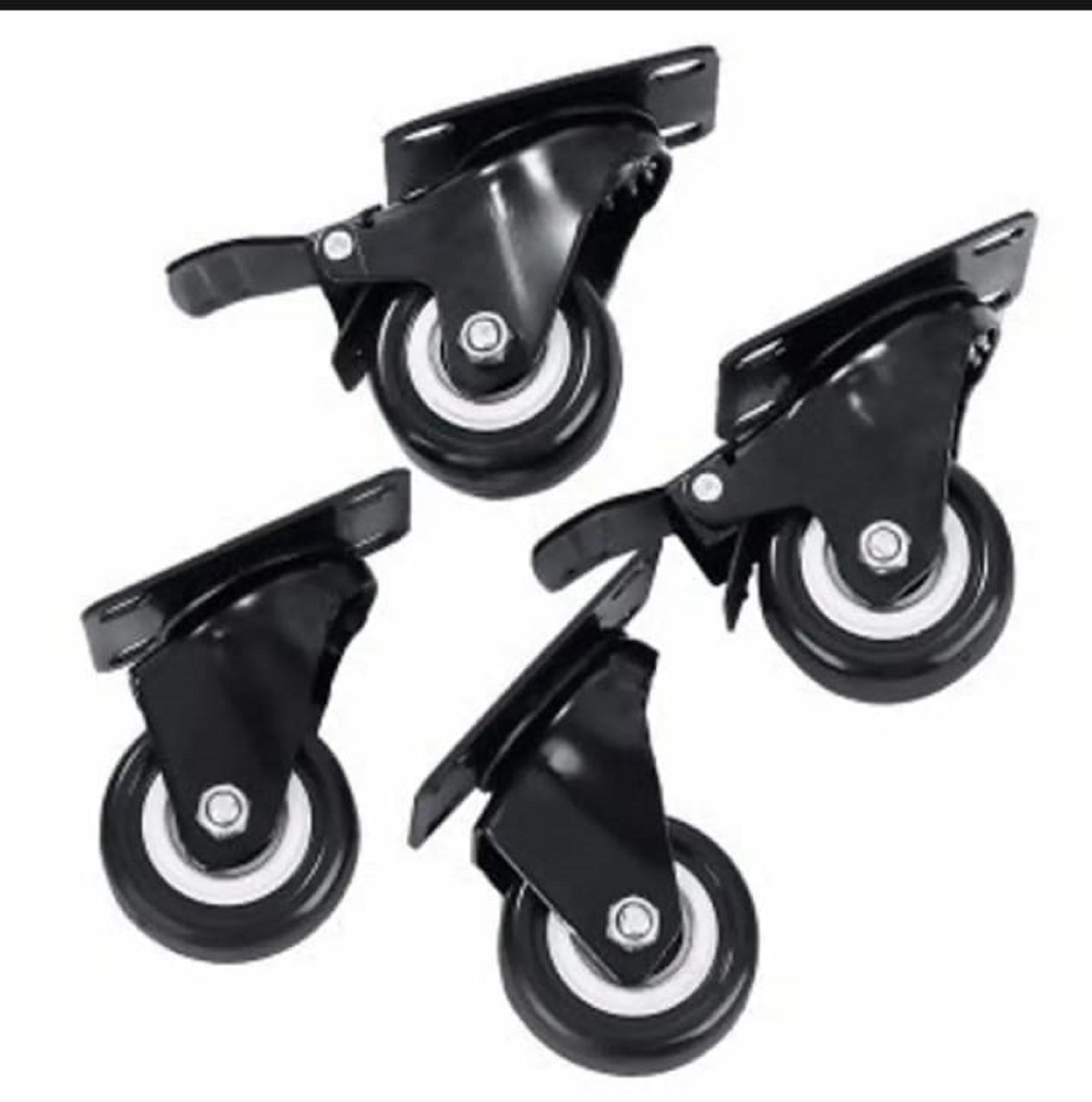 Wheels For Furniture, Soft Rubber Swivel with 360 degree rotation ...