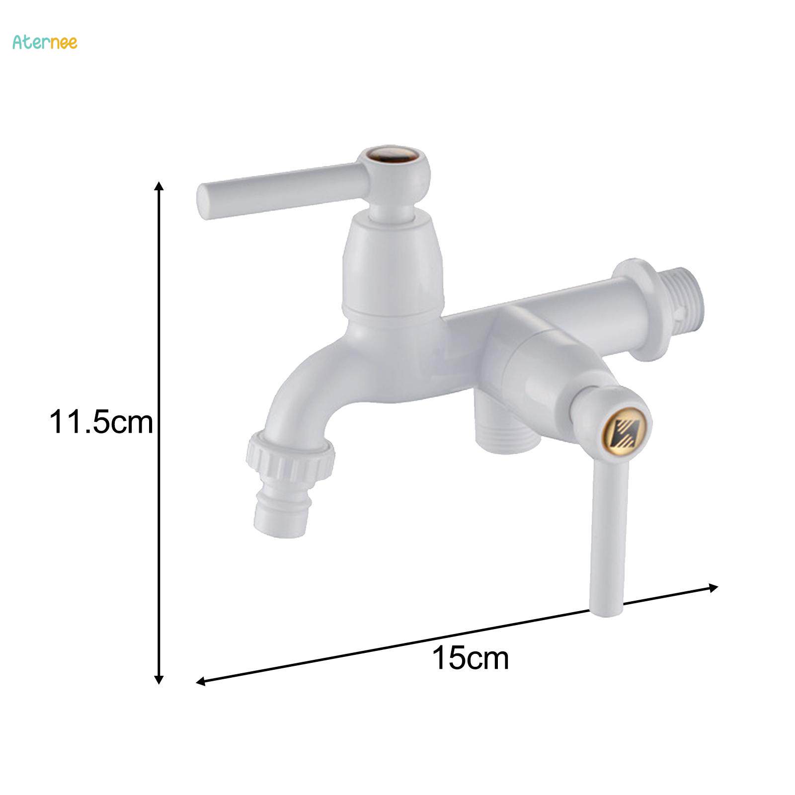 Washing Machine Faucet Garden Tap Outlet Double Control G1/2 Bathroom ...