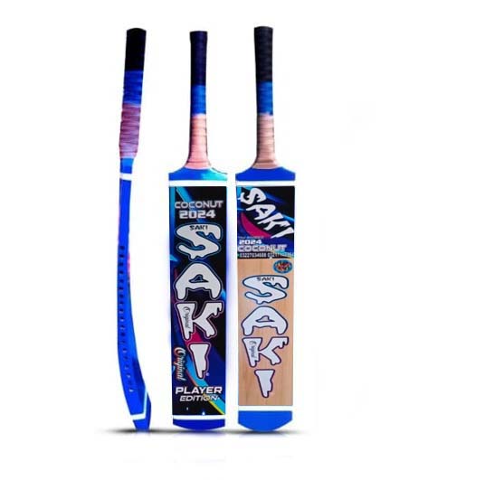 JD, Saki, German, Big Sixer, I GA Tape Ball Cricket Bat - High-Quality ...